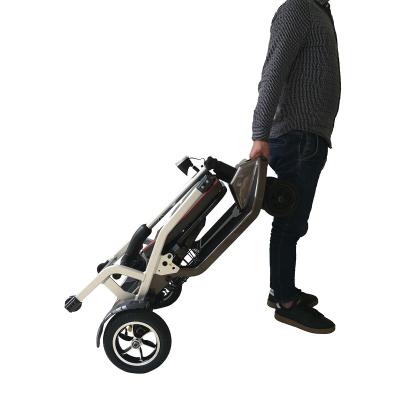 China KSM-907 Lightweight 19kg Foldable Electric Mobility Scooter 6km/h 180W Brushless Motor for Elderly for sale