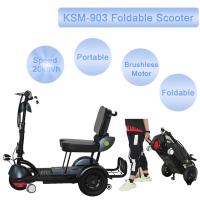 China KSM-903 Folding 3 Wheel Electric Mobility Scooter 48V 300W Brushless Motor 20km/h for Elderly for sale