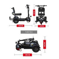 China KSM-903 Foldable 3 Wheel Electric Mobility Scooter for Elderly 48V 12Ah Lithium Battery for sale
