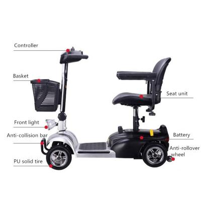 China KSM-906 4 Wheel Electric Mobility Scooter for Elderly 24V 250W Motor 150kg Capacity for sale