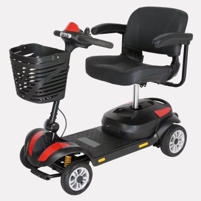 China KSM-906 4 Wheel Electric Wheelchair Mobility Scooter 250W Motor 12AH Battery Folding for Elderly for sale