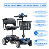 China KSM-906 Electric Mobility Scooter 4 Wheel for Elderly 250W Motor 12AH Battery for sale