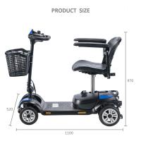 China KSM-906 Electric Mobility Scooter 4 Wheel for Elderly 250W Motor 12AH Battery for sale