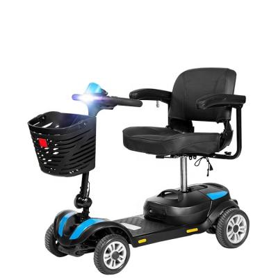 China KSM-906 Foldable Electric Mobility Scooter 24V 250W 4 Wheel Off Road Golf Cart for Elderly Adults 150kg Capacity for sale