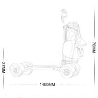 China KSM-930 4 Wheel Dual Motor Electric Golf Skateboard 60V 2000W Off Road Foldable Adult for sale