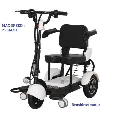 China KSM-903 Foldable 3 Wheel Electric Scooter 48V 20km/h Mobility Scooter with Seat for Elderly for sale