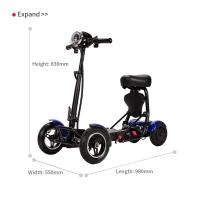 China KSM-905A 4 Wheel Electric Mobility Scooter 36V 250W for Adults with Lithium Battery for sale
