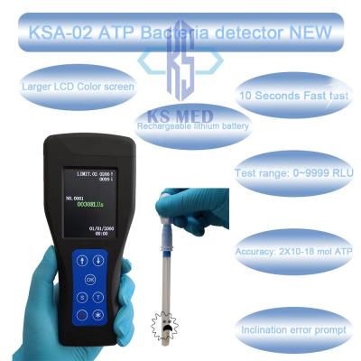 China Handheld Portable ATP Swab Test Kit Hygiene Fluorescence Meter 10s Detection 2×10⁻¹⁸ mol/ATP for sale