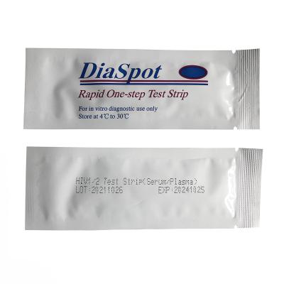 China HIV 1 2 Antibody Rapid Test Kit 3 Lines Colloidal Gold 99% Accuracy Serum Plasma Whole Blood for sale
