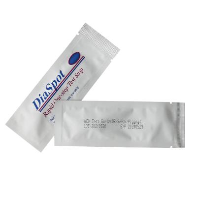 China HCV Rapid Test Strip Antibody Hepatitis C Diagnostic Kit 2.5mm 3.0mm 4.0mm Width for sale