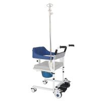 China Manual Patient Transfer Lift Chair KSM-206 130kg Capacity Bath Shower Wheelchair for sale