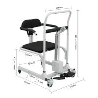 China Electric Patient Transfer Lift Chair 130kg Capacity Lithium Battery Powered Commode Chair KSM-207 for sale