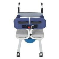 China Manual Patient Transfer Lift Chair KSM-206 130kg Capacity Commode Wheelchair Shower Handicapped Invalid for sale