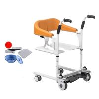 China KSMED KSM-206 Manual Patient Transfer Lift Chair Commode Wheelchair 130kg Capacity for sale