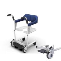 China KSMED Manual Patient Transfer Lift Chair 130kg Capacity Wheelchair Commode Bath Chair for sale