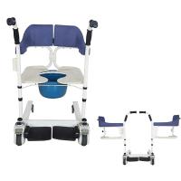 China KSMED Manual Patient Transfer Lift Chair 130kg Capacity Wheelchair Commode Bath Chair for sale