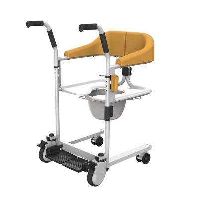 China KSMED Manual Patient Transfer Lift Chair 130kg Capacity Steel Iron Medical Hoist for sale