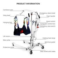 China KSM-210 Foldable Electric Patient Transfer Lift 150kg Capacity 250W Motor Nursing Hoist for sale