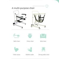 China KSMED KSM-207 Electric Patient Transfer Lift Chair 130kg Capacity Lithium Battery Powered Wheelchair Commode for sale