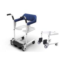 China Manual Patient Transfer Lift Chair KSM-206 130kg Capacity Wheelchair Commode Bath Chair for sale