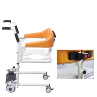 China Manual Patient Transfer Lift Chair KSM-206 130kg Capacity Wheelchair Commode Bath Chair for sale