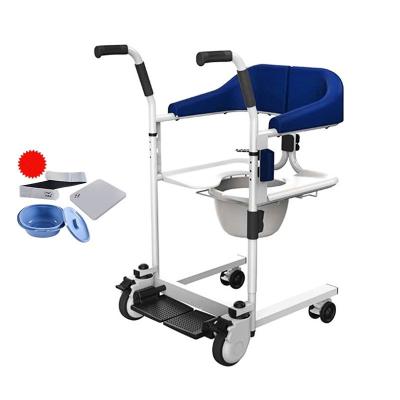 China Manual Patient Transfer Lift Chair Bath Toilet Wheelchair 130kg Capacity 18kg Weight for sale