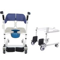 China Manual Patient Transfer Lift Chair Bath Toilet Wheelchair 130kg Capacity 18kg Weight for sale