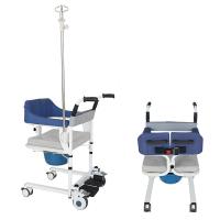 China Manual Patient Transfer Lift Chair 130kg Capacity Steel Iron Gait Belt Wheelchair for sale