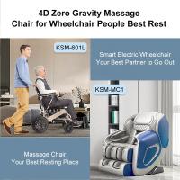 China Zero Gravity Full Body Massage Chair 4D Shiatsu with Bluetooth CE ETL 146cm for sale