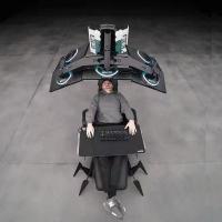 China KSM-GC1 Scorpion King 3 Monitor Gaming Cockpit Chair 160 Degree Reclining PC Workstation for sale