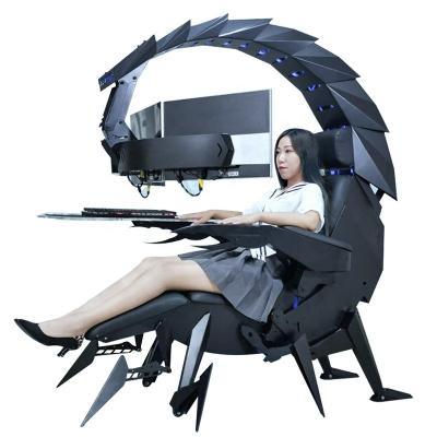 China KSM-GC1 Custom Zero Gravity Gaming Cockpit Chair with 160° Recline and 27-34 Monitor Support for sale