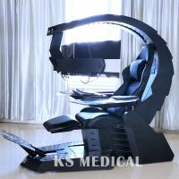 China KSM-GC2 UNICORN Massage Gaming Chair with Heat RGB LED Supports 5 Monitors 160 Degree Recline for sale