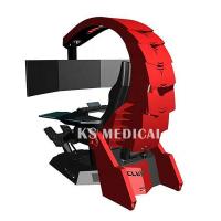 China Zero Gravity Ergonomic Gaming Chair with Massage Heat 160 Degree Recline 5 Monitor Support for sale