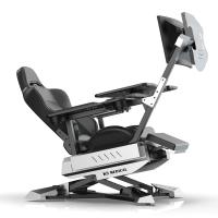 China Fully Recline Zero Gravity Gaming Cockpit Chair with 145° Tilt 34 Inch Monitor Support for sale