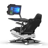 China Fully Recline Zero Gravity Gaming Cockpit Chair with 145° Tilt 34 Inch Monitor Support for sale