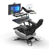 China Zero Gravity Motorized Gaming Cockpit Recliner Chair 145° Tilt 60W Custom for sale