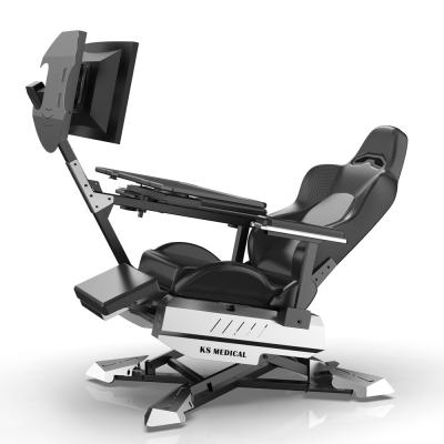 China Ergonomic Gaming Cockpit Chair with LED 60W 100-240V Racing Simulator Seat for sale