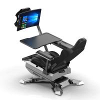 China Swivel Ergonomic Gaming Cockpit Chair 100V-240V 60W Adjustable Height Zero Gravity 145° for sale