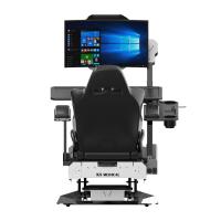 China Adjustable Motorized Gaming Cockpit with Dual Monitor Support 100V-240V 60W Ergonomic Office Chair for sale