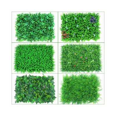 China Simulation Artificial Plant Wall Eucalyptus Background Wall Plastic for sale