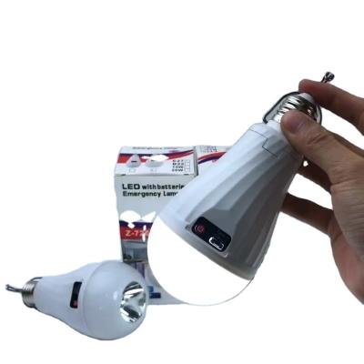 China 2- LED Emergency Lamp 15W E27 B22 Li-ion Rechargeable Battery AC/DC Healthy Usage Bulb for sale