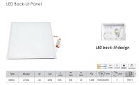 China Competitive Cost 40W 60*60 Square Border LED Light Panel Frame for Office/Building for sale