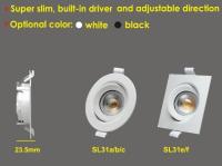 China Modern Design 3W 7W 9W Led Mini Super Slim Downlight with Built-in Driver and NO Dimmer for sale