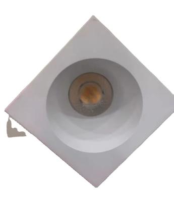 China Single Head COB Spotlights Ceiling Downlight 6W 3000K-3400K-4000K 3CCT Square Anti-glare for sale