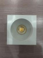 China Single Head COB Spotlights Ceiling Downlight 6W 3000K-3400K-4000K 3CCT Square Anti-glare for sale