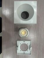 China Single Head COB Spotlights Ceiling Downlight 6W 3000K-3400K-4000K 3CCT Square Anti-glare for sale