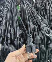 China Outdoor Hanging Light Bulb Set 100m Waterproof IP65 Cable with 200pcs Adjustable Holders for sale