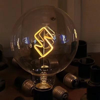 China GLOBE G125 Series LED Decorative Edison Light Bulb with Customize Patterns or Text for sale