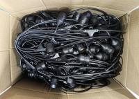 China Outdoor Hanging Light Bulb Set 100m Waterproof IP65 Cable with 200pcs Adjustable Holders for sale