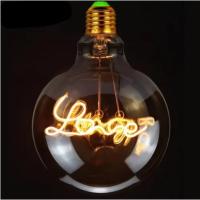 China GLOBE G125 Series LED Decorative Edison Light Bulb with Customize Patterns or Text for sale